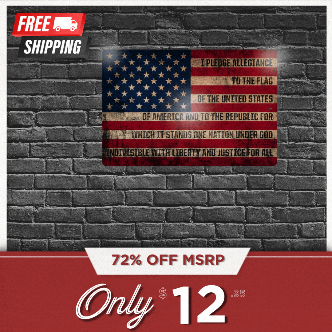 Allegiance Flag by Redline Steel - Over Stock Sale 72% OFF MSRP!