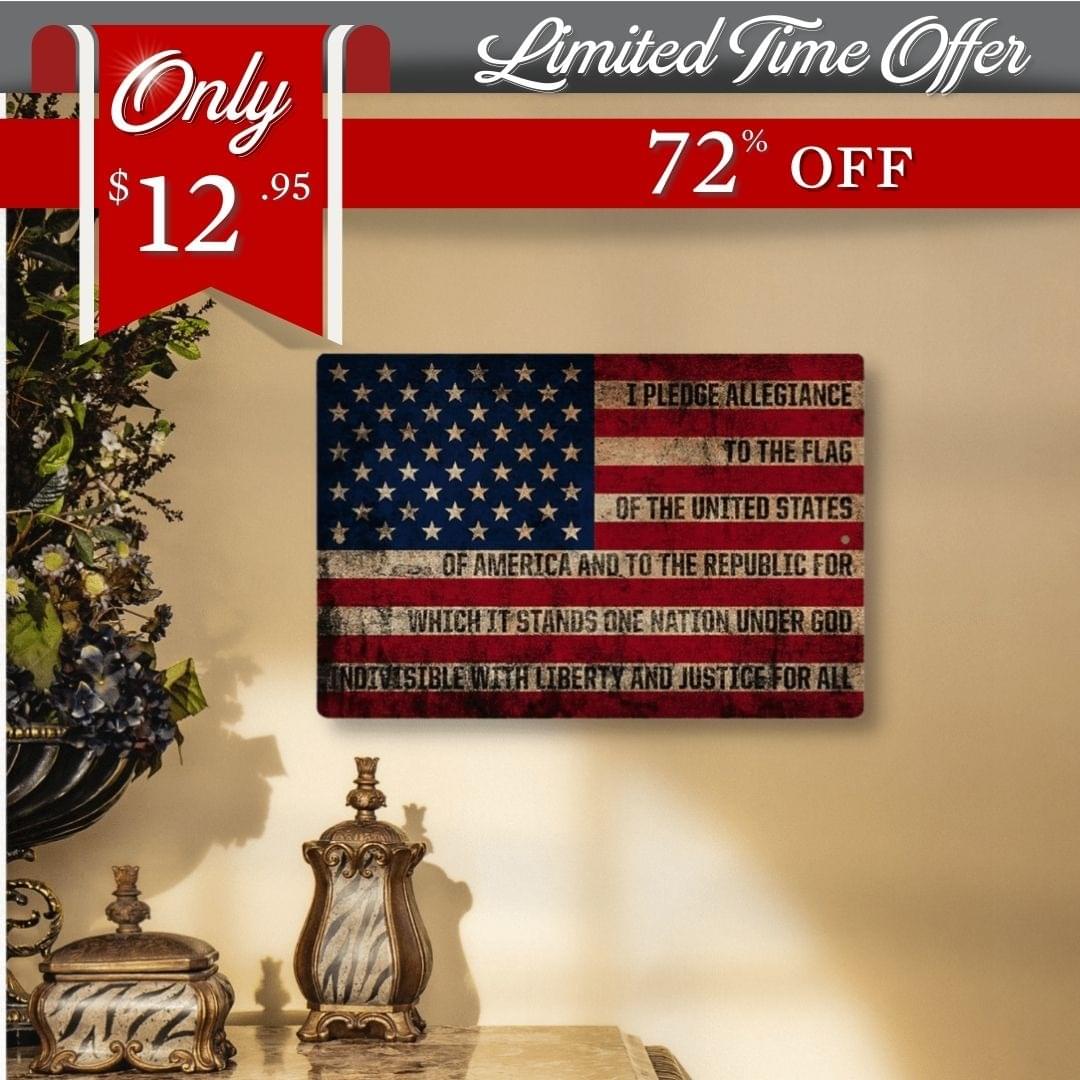 Allegiance Flag by Redline Steel - Over Stock Sale 72% OFF MSRP!