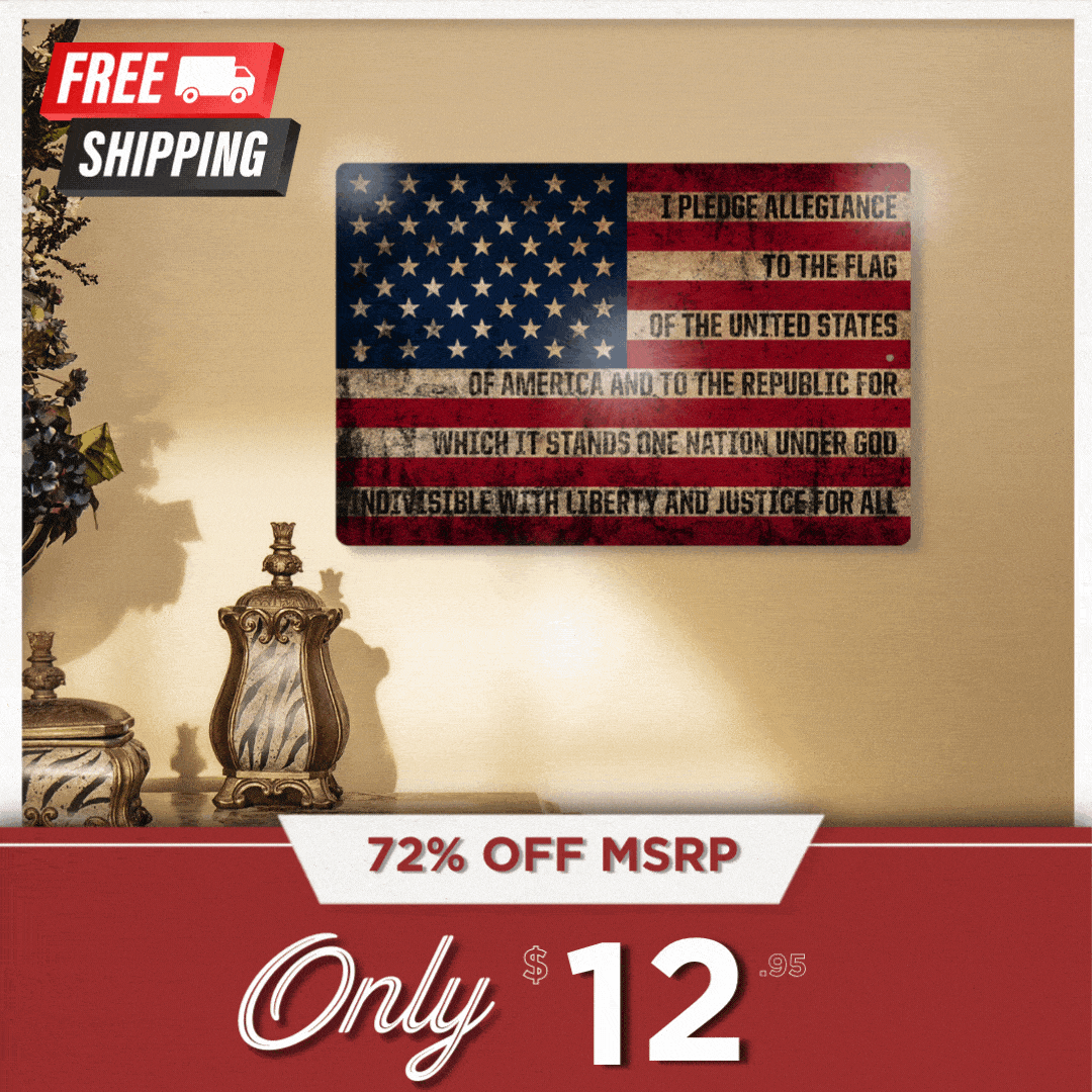Allegiance Flag by Redline Steel - Over Stock Sale 72% OFF MSRP!
